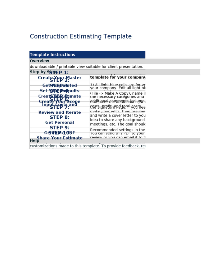 BuildBook Construction Estimating Template - v1.5 | PDF | Masonry | Building Technology