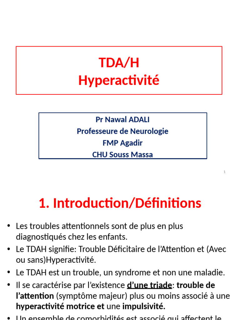 TDAH HyperactivitÃ© | PDF | Trouble du déficit de l'attention avec ou ...