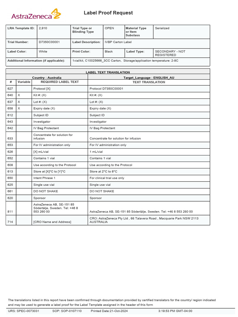LabelProofRequest - Webi 2910-Non-Parsable-pt-BR#PR - CQCIMQ# | PDF ...