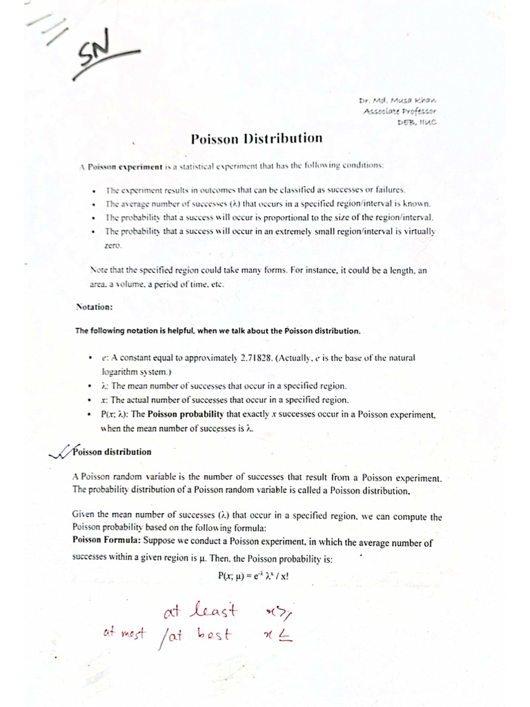 Poisson Distribution | PDF
