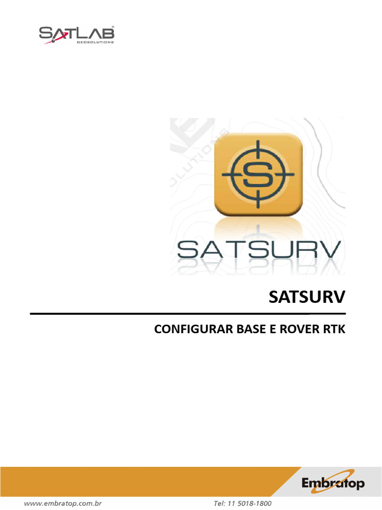 04 - Guia Prático - Satsurv - Configurar Base e Rover RTK | PDF | Rádio ...