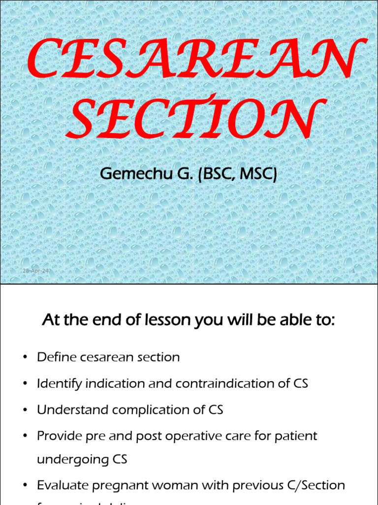 Cesarean Section | PDF | Caesarean Section | Childbirth