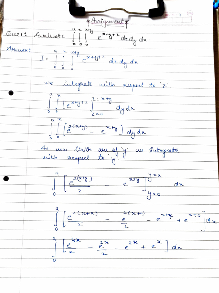 Math Assignment 1-8 | PDF