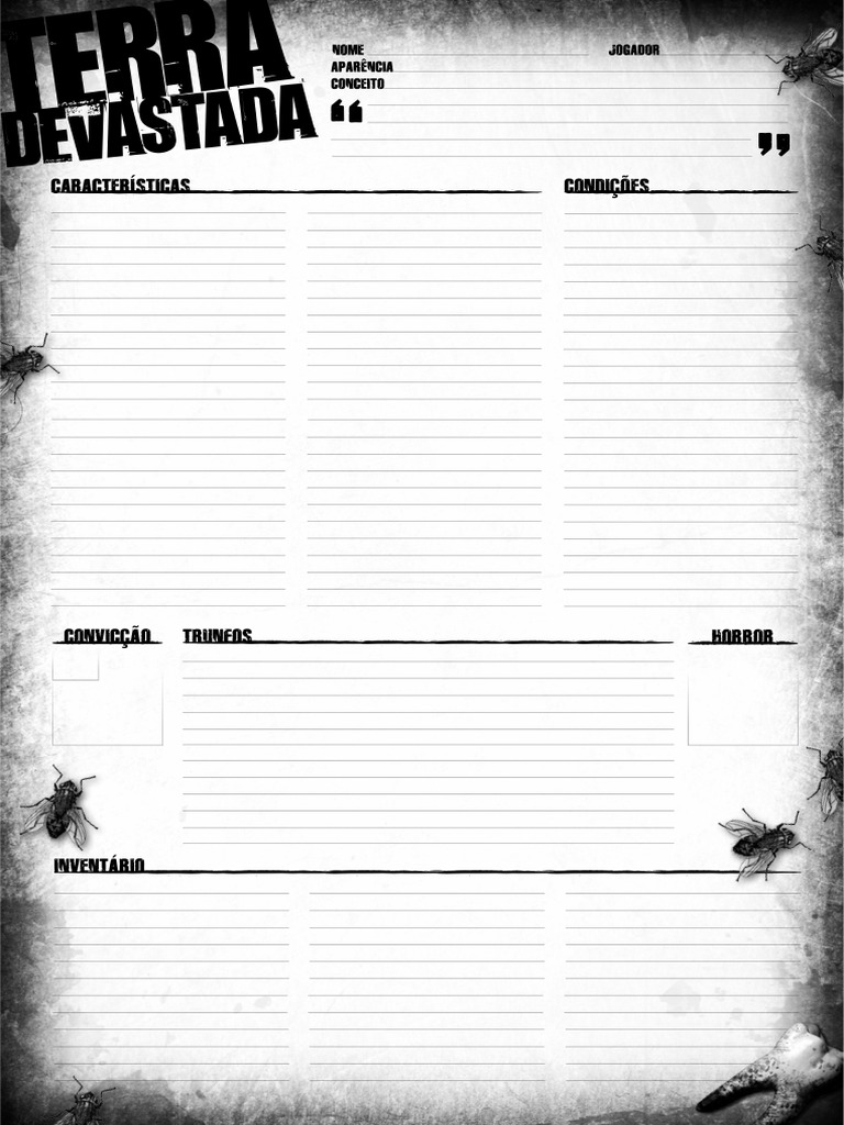 Ficha de Exemplo para RPG | PDF