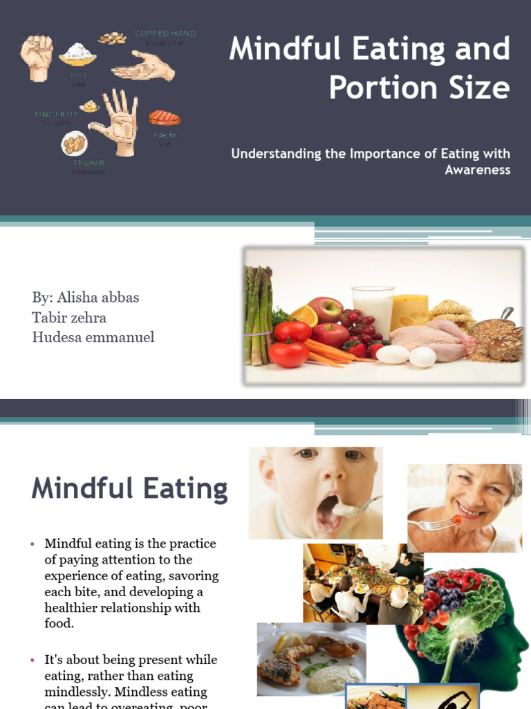 Mindful Eating and Portion Control-1 | PDF