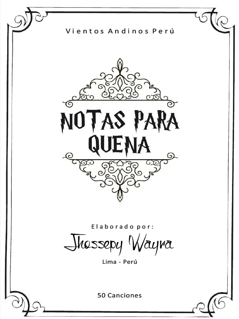 Notes de Quena et Chansons PDF | PDF