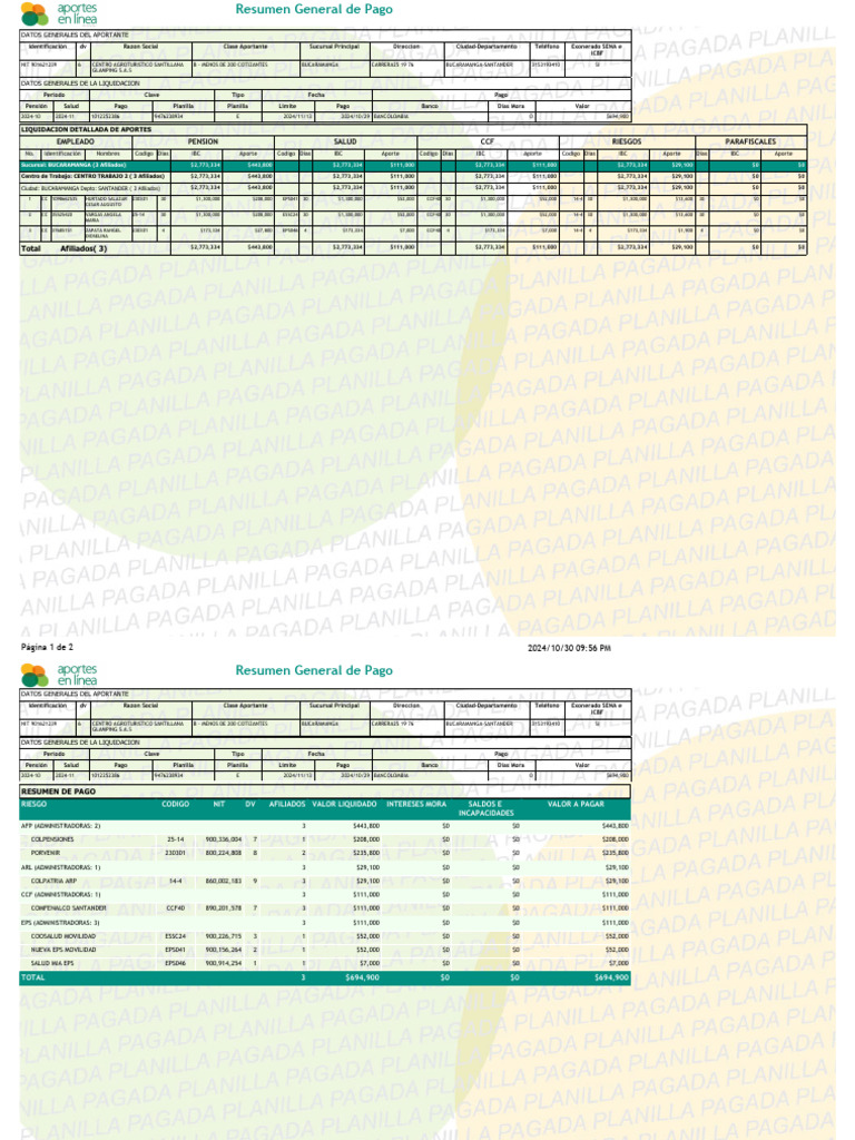 Mafars 025 | PDF | Servicios financieros | Beneficios para empleados