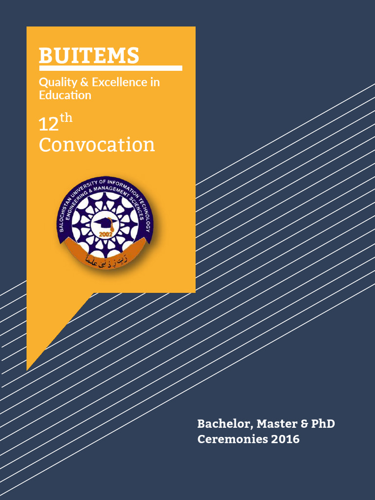 Buitems: 12 Convocation | PDF | Engineering | Bachelor's Degree