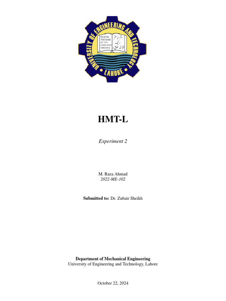 HMT L Exp 2 | PDF | Thermal Conduction | Heat Transfer