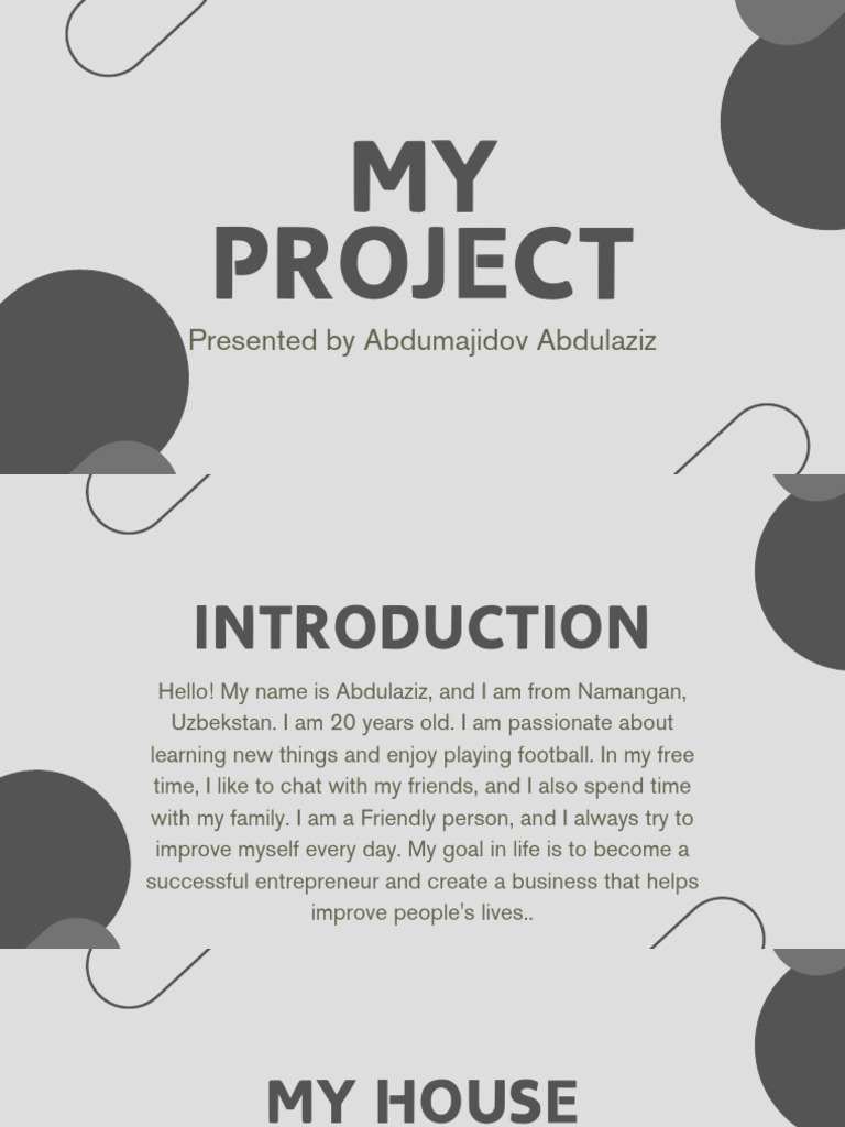 About Myself | PDF