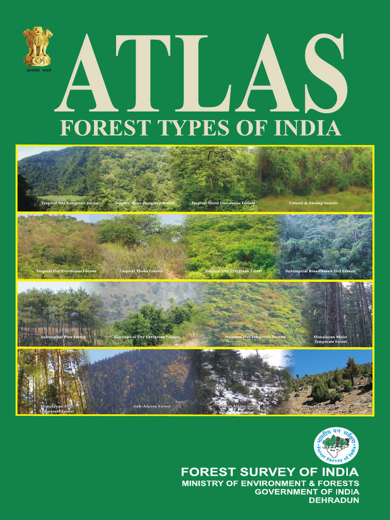 Atlas Forest Type of India 2011 Cover Top 2803 2023 | PDF