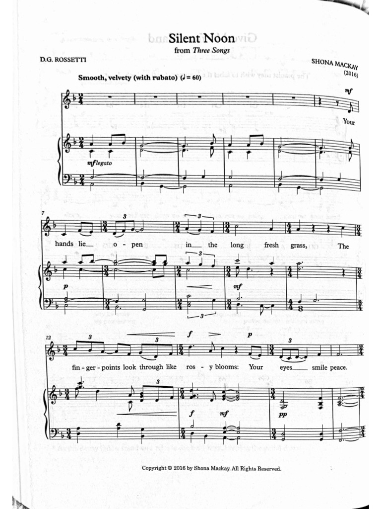 Silent Noon - Shona Mackay | PDF