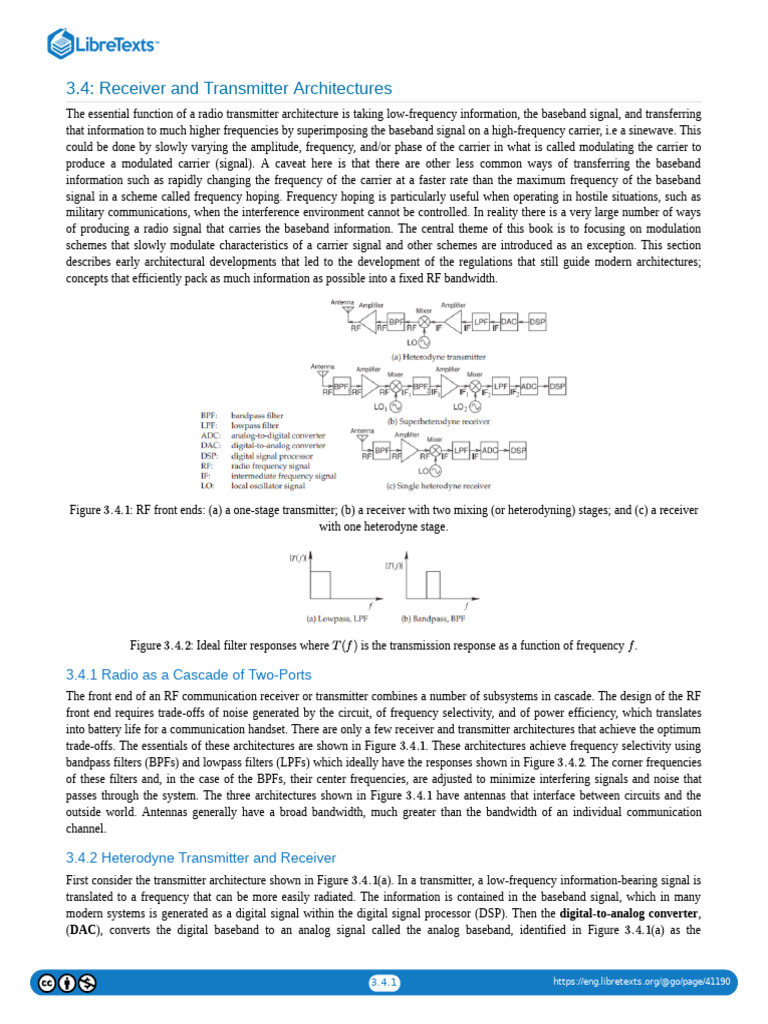 3.04 - Receiver and Transmitter Architectures | PDF | Transmitter ...