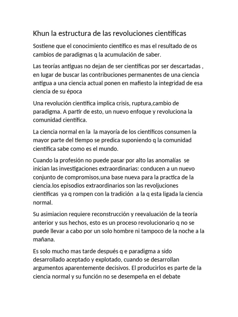 Resumen Mio | PDF | Paradigma | Verdad