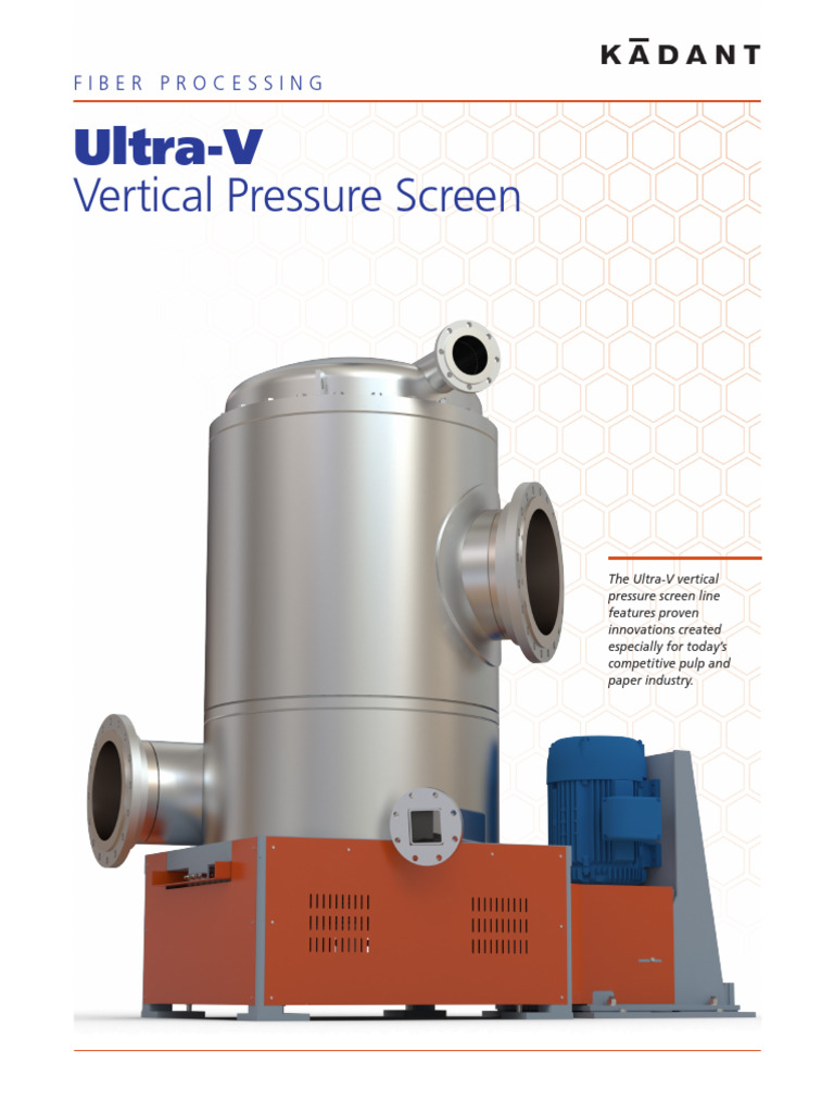 ULTRA V Vertical Pressure Screen | PDF | Technology & Engineering