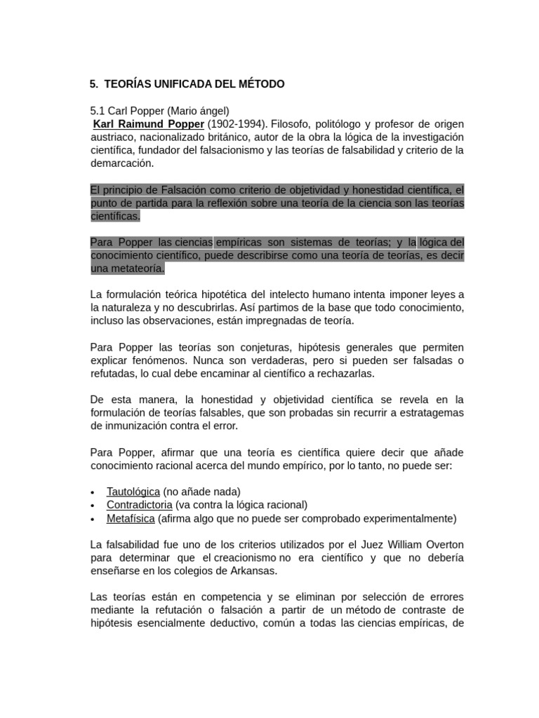 Clase 3 | PDF | Karl Popper | Teoría