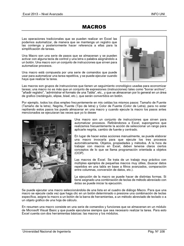Macros 3 Parte Revisada | PDF | Macro (informática) | Microsoft Excel