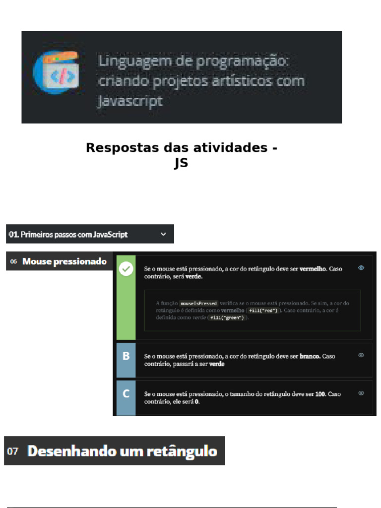 Atividades JS | PDF