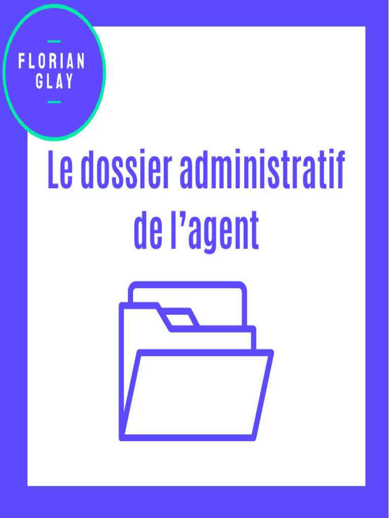 Dématérialisation du dossier administratif agent | PDF