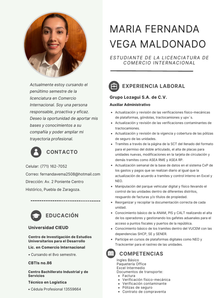 CV Fernanda Vega | PDF