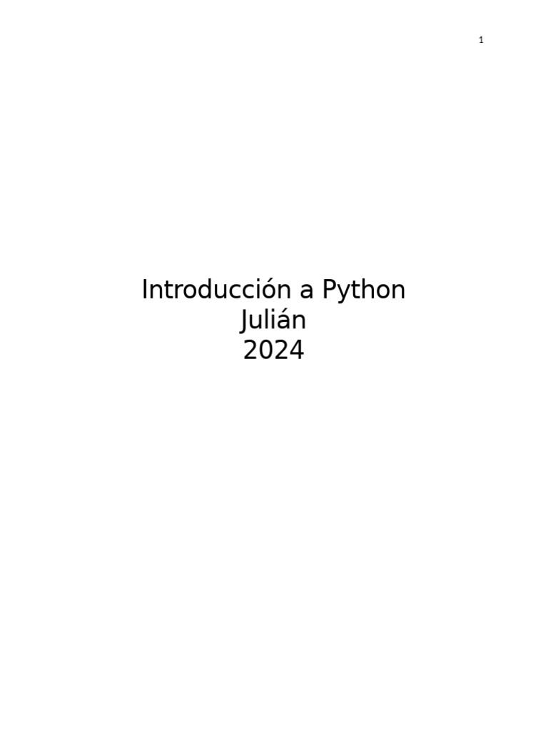 Curso Python | PDF | Variable (informática) | Tipo de datos