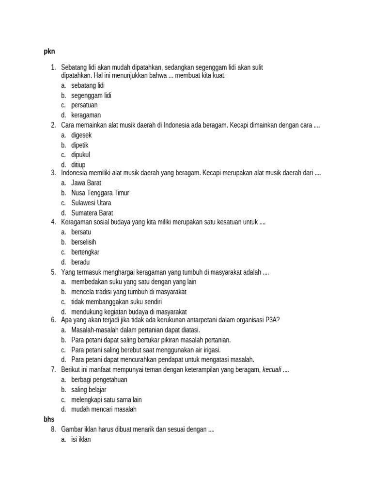 Soal Marwan Tema 3 UTS | PDF