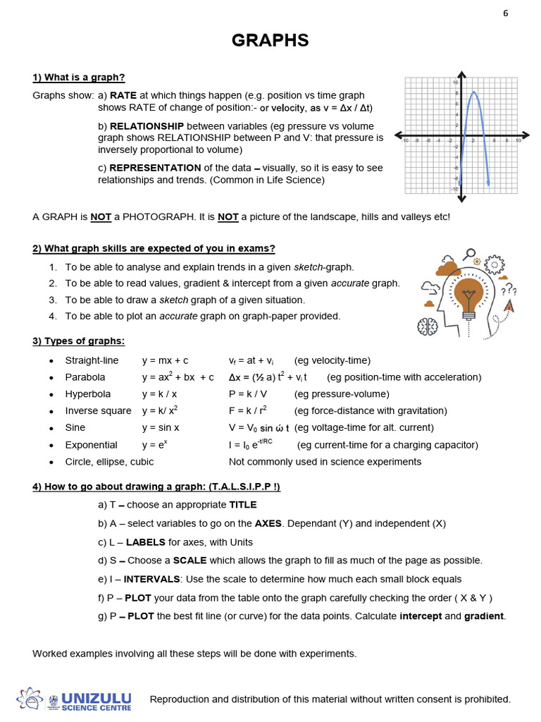 Booklet Part 1.2 Graphs Introduction Pages 6 - 7 | PDF | Friction ...