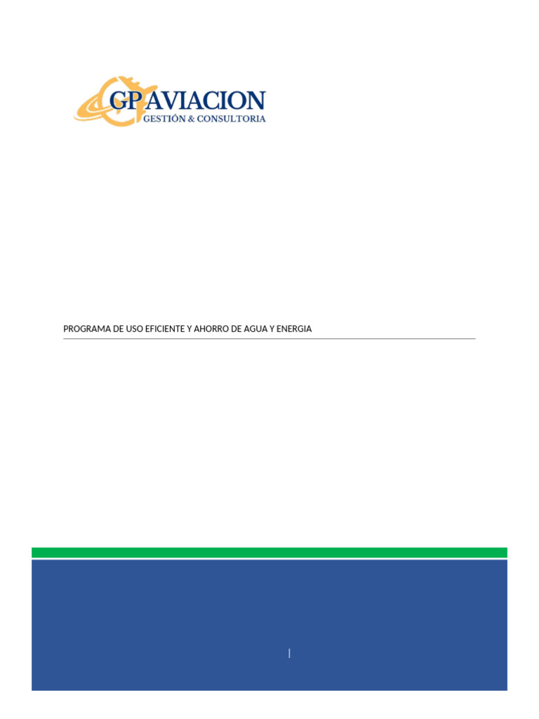 Programa de Ahorro Energético en GP Aviación | PDF | Uso eficiente de ...