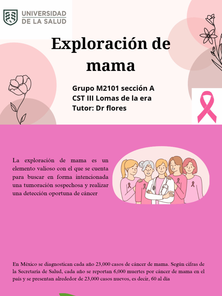 Exploración de Mama | PDF | Pecho | Cáncer de mama