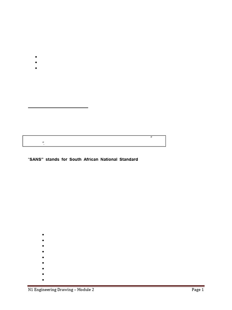 Engineering Drawing N1 Module 2 | PDF | Drawing