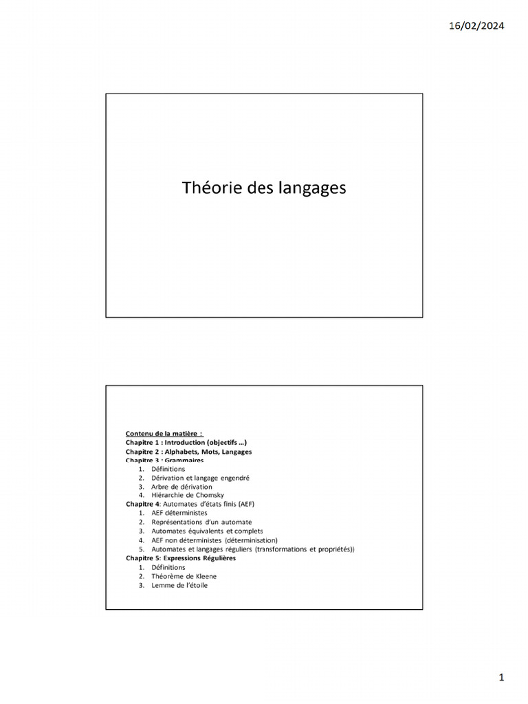 THL Chap 1 Et 2 I | PDF