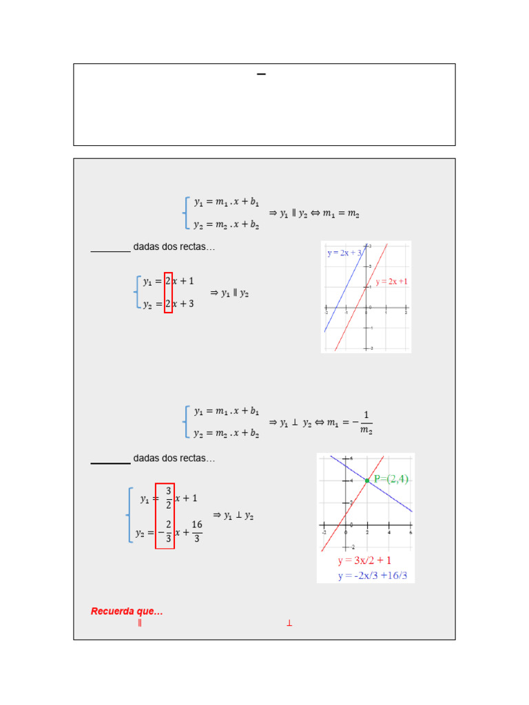 Rectas Paralelas y Perpendiculares | PDF
