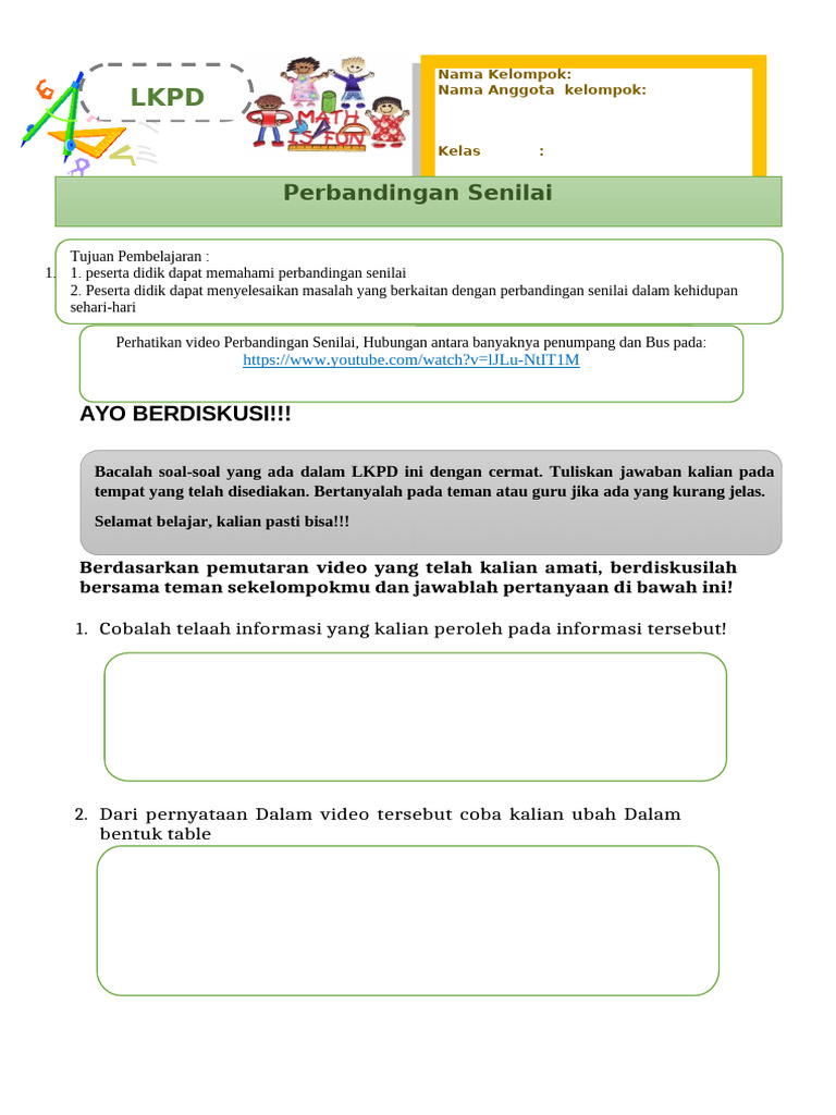 LKPD Perbansingn Ob 2 | PDF
