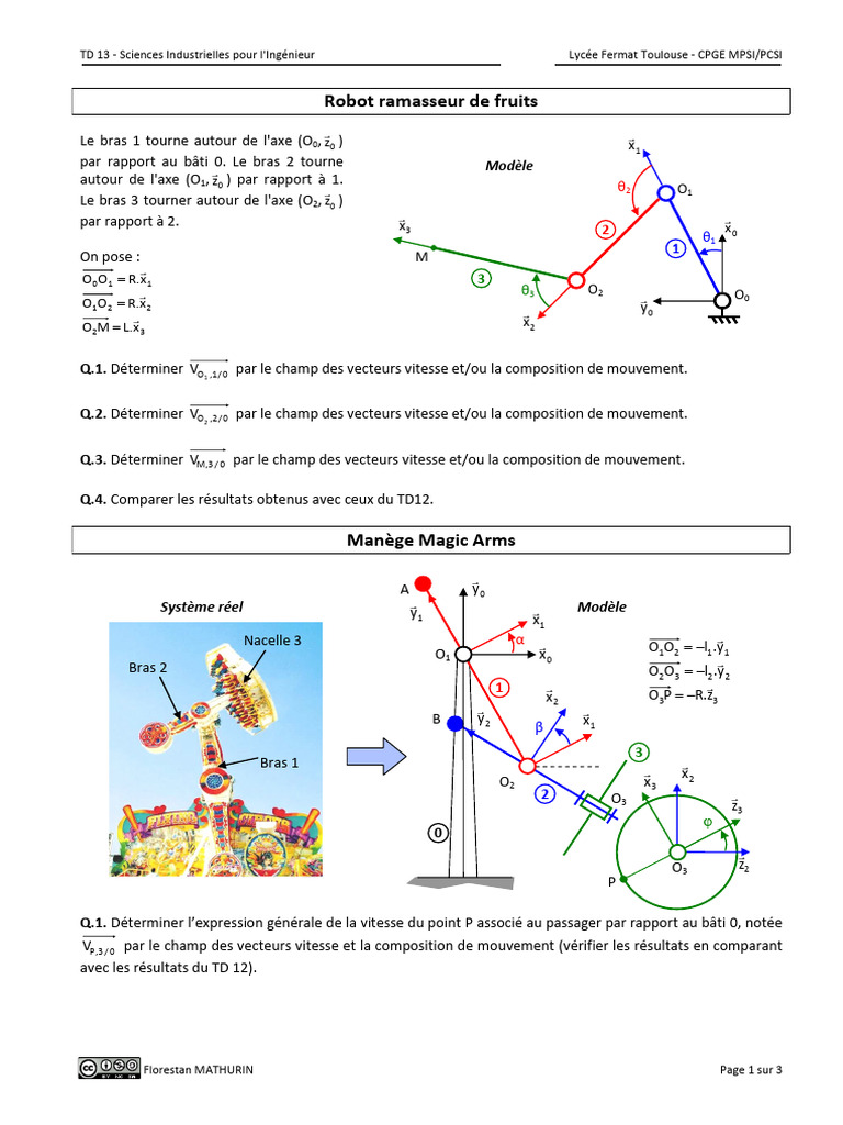 13 TD13 | PDF | Accélération | Vitesse