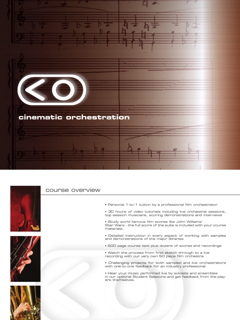 Cinematic Orchestration Brochure CURSO | PDF | Orchestras