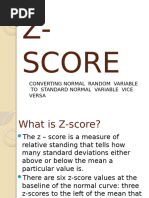 Conversion Chart T-Scores To Standard Scores PDF | PDF | Standard Score ...