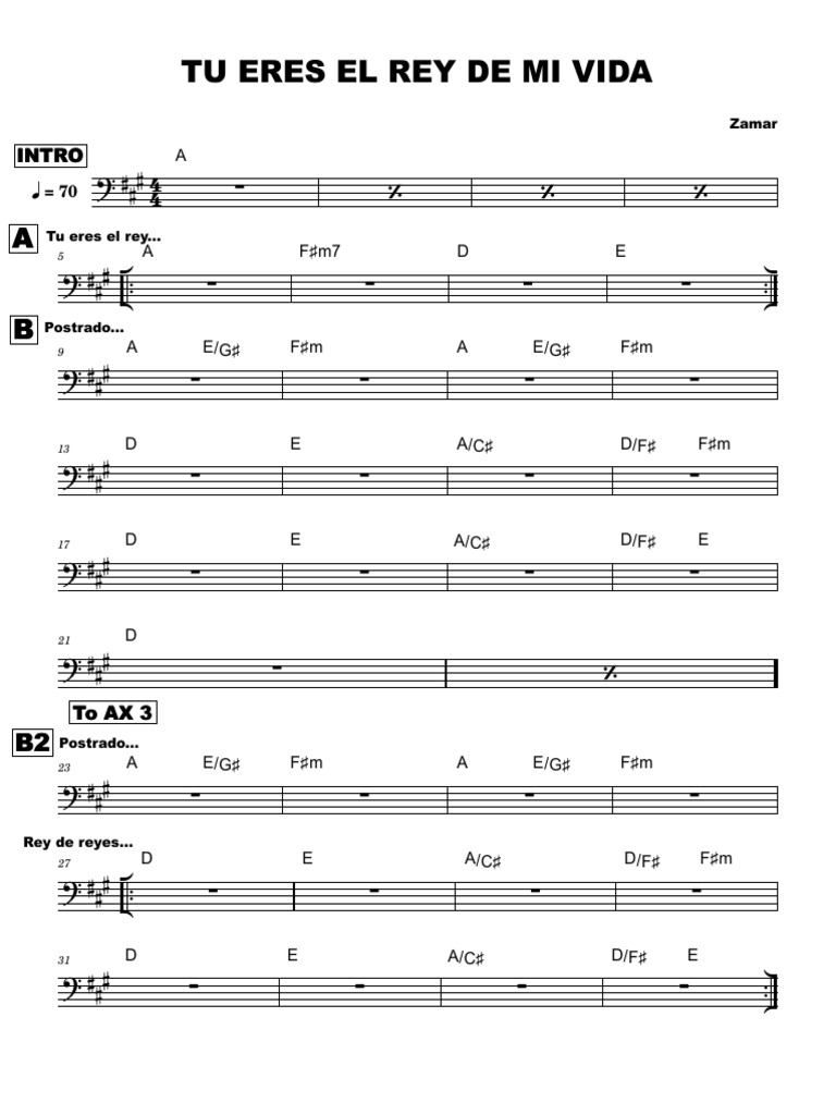 Tu Eres El Rey de Mi Vida | PDF
