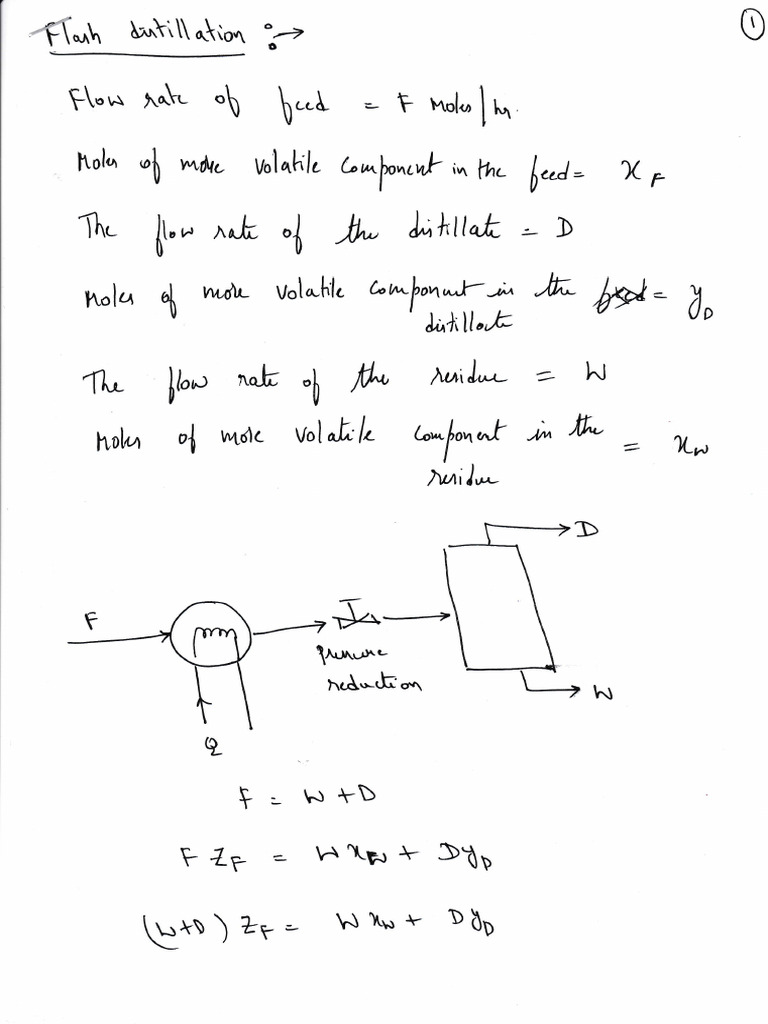 Flash Distillation | PDF