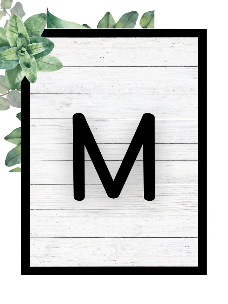 Alphabet Bunting Succulent | PDF