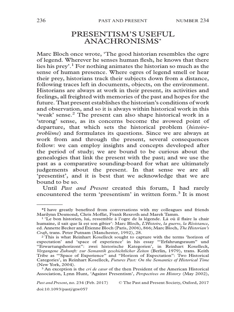 Understanding Presentism in History | PDF | Mass (Liturgy) | Theology