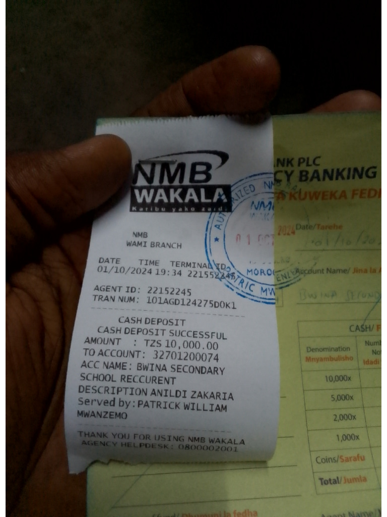 Bank Payment Slip | PDF