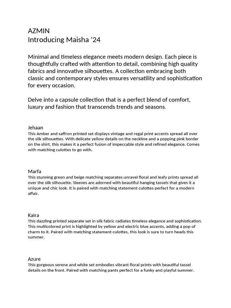 AZMIN | PDF | Style | Human Appearance