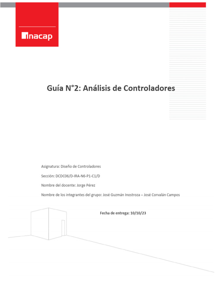 GUIA 2 Analisis Controladores | PDF | Producción y fabricación | Procesos de negocio