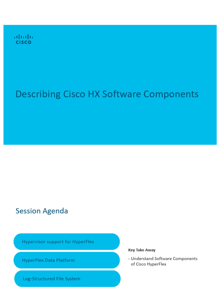 M03 Describing Cisco HX Software Components | PDF | Cache (Computing ...