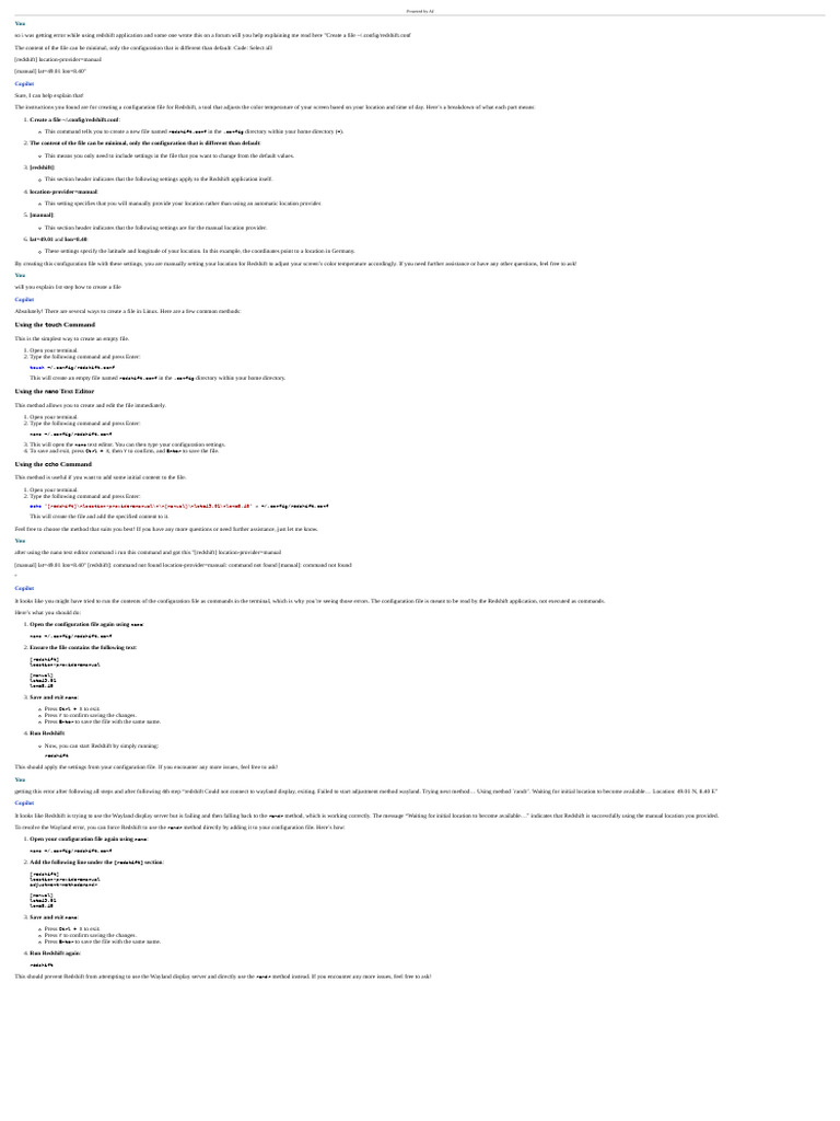 Conversation of Copilot For Using Redshift | PDF | Computer File ...
