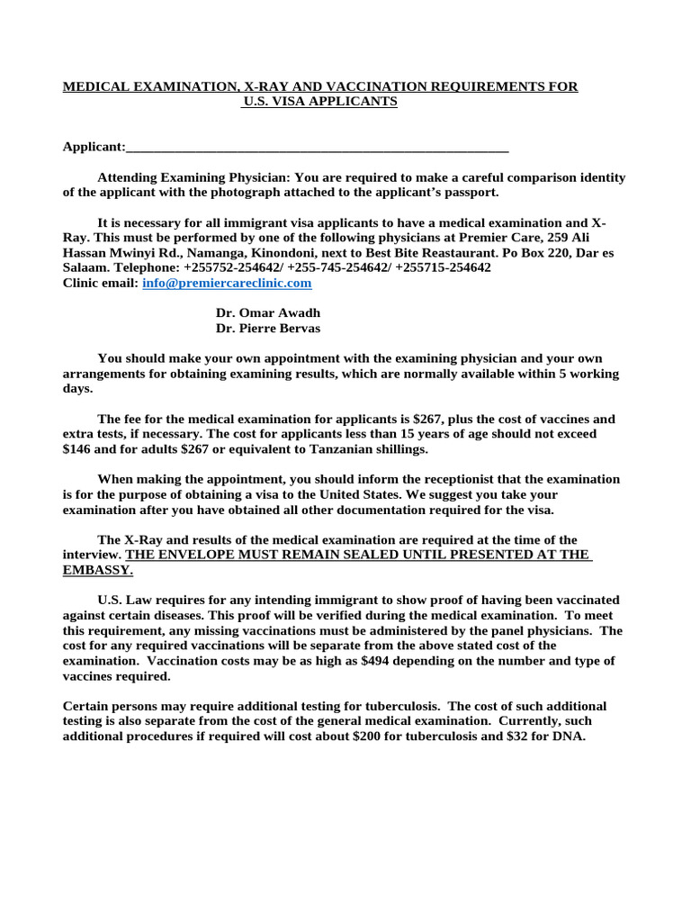 Medical Examination Letter | PDF | Self-Improvement | Wellness