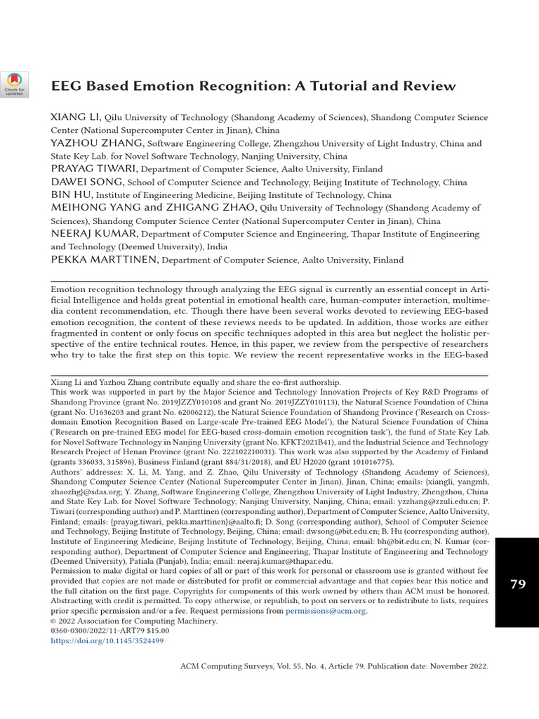 EGG Based Emotion Recognition | PDF | Wavelet | Electroencephalography