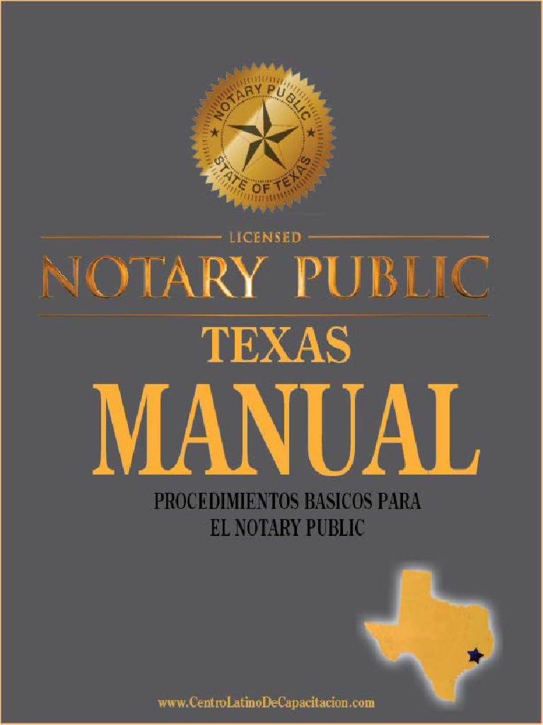Manual del Notario Público en Texas | PDF | Abogado | Ley común