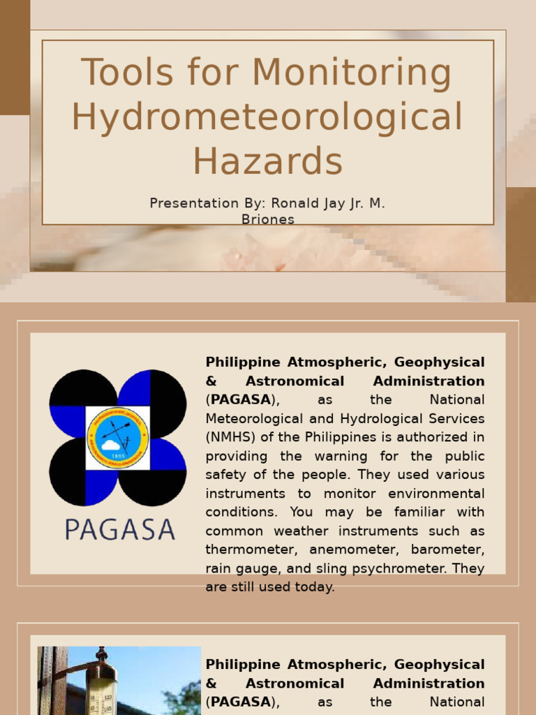 Tools For Monitoring Hydrometeo | PDF | Branches Of Meteorology ...