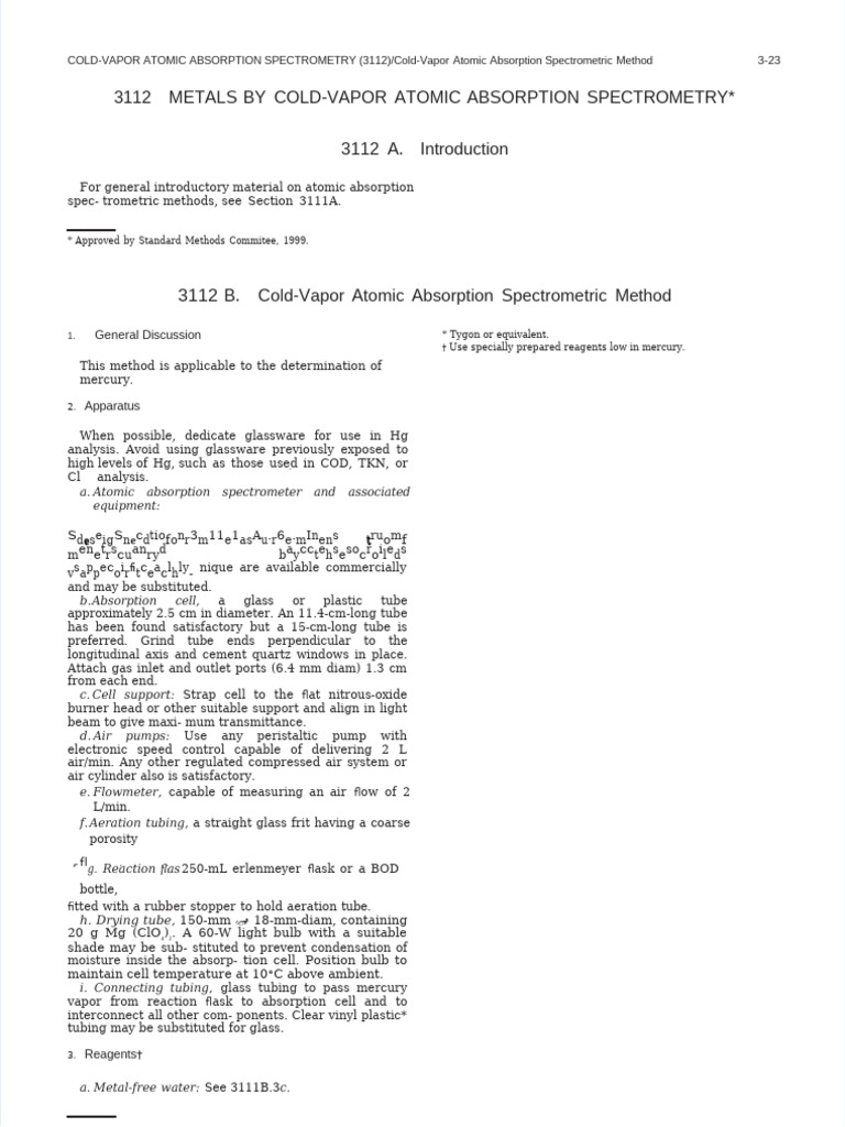 3112 Metals by Cold-Vapor Atomic Absorption Spectrometry 3112 A ...